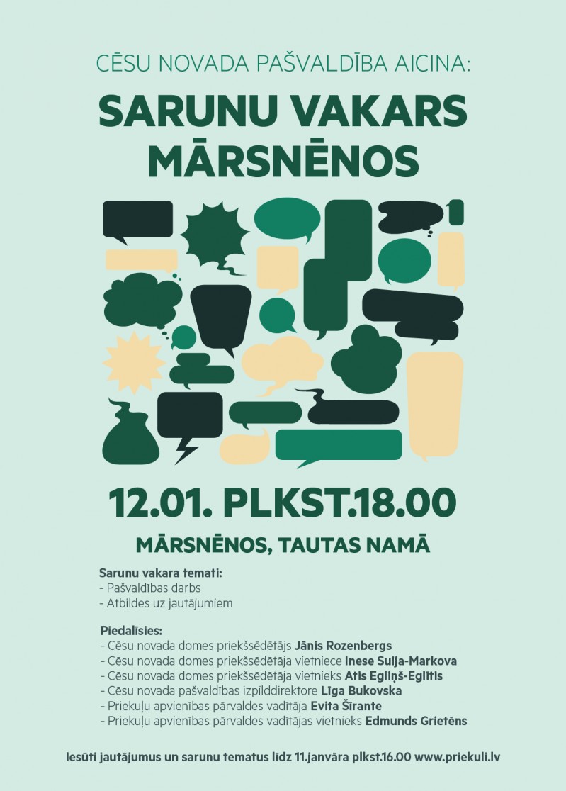 Sarunu vakars Mārsnēnos - priekuli.lv